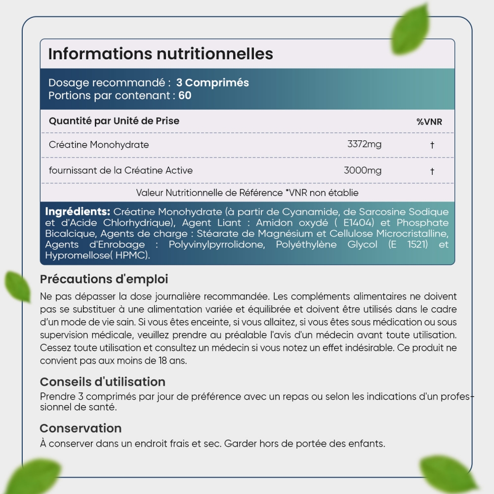 Créatine Monohydrate | Gain Musculaire | WeightWorld