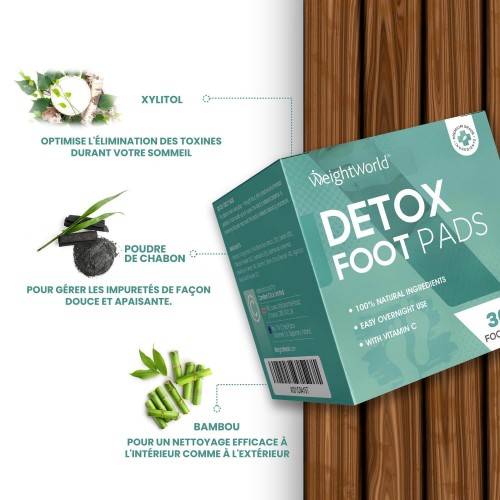 Patchs Detox pour les Pieds | Cure naturelle de 15 jours | WeightWorld