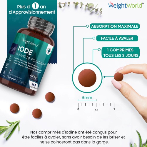 Comprimés d’Iode | Pour le métabolisme et la thyroïde | WeightWorld