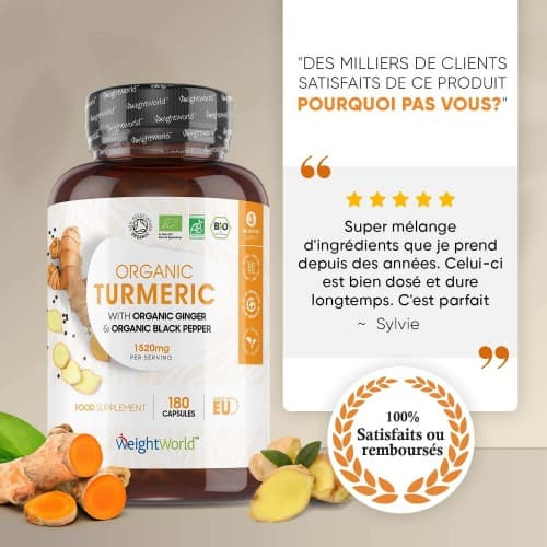 Gélules de Curcuma 100% Bio au Poivre Noir & Gingembre Gélules de Curcuma 100% Bio au Poivre Noir & Gingembre
