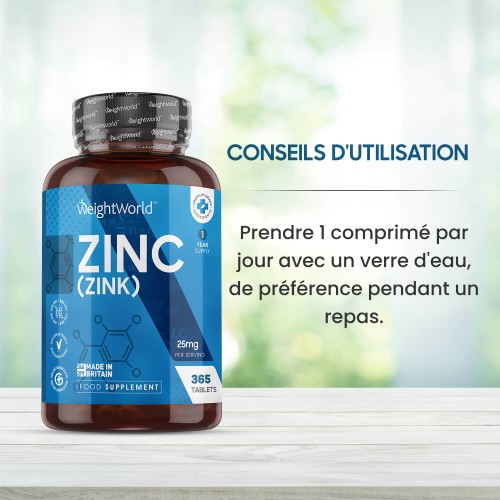 Comprimés de Zinc | Complément pour booster l’immunité | WeightWorld